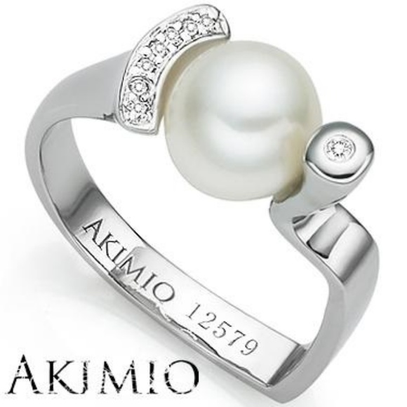 AKIMIO | Jewelry | Akimio Pearl Earrings Ring | Poshmark